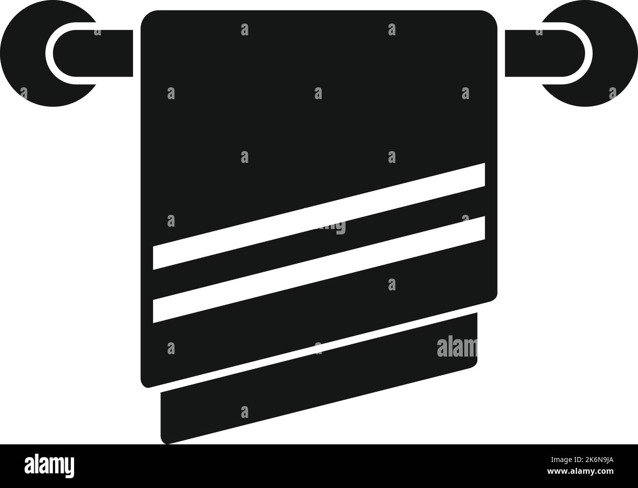 Cotton towel icon simple vector. Fabric tissue. Soft spa Stock Vector ...