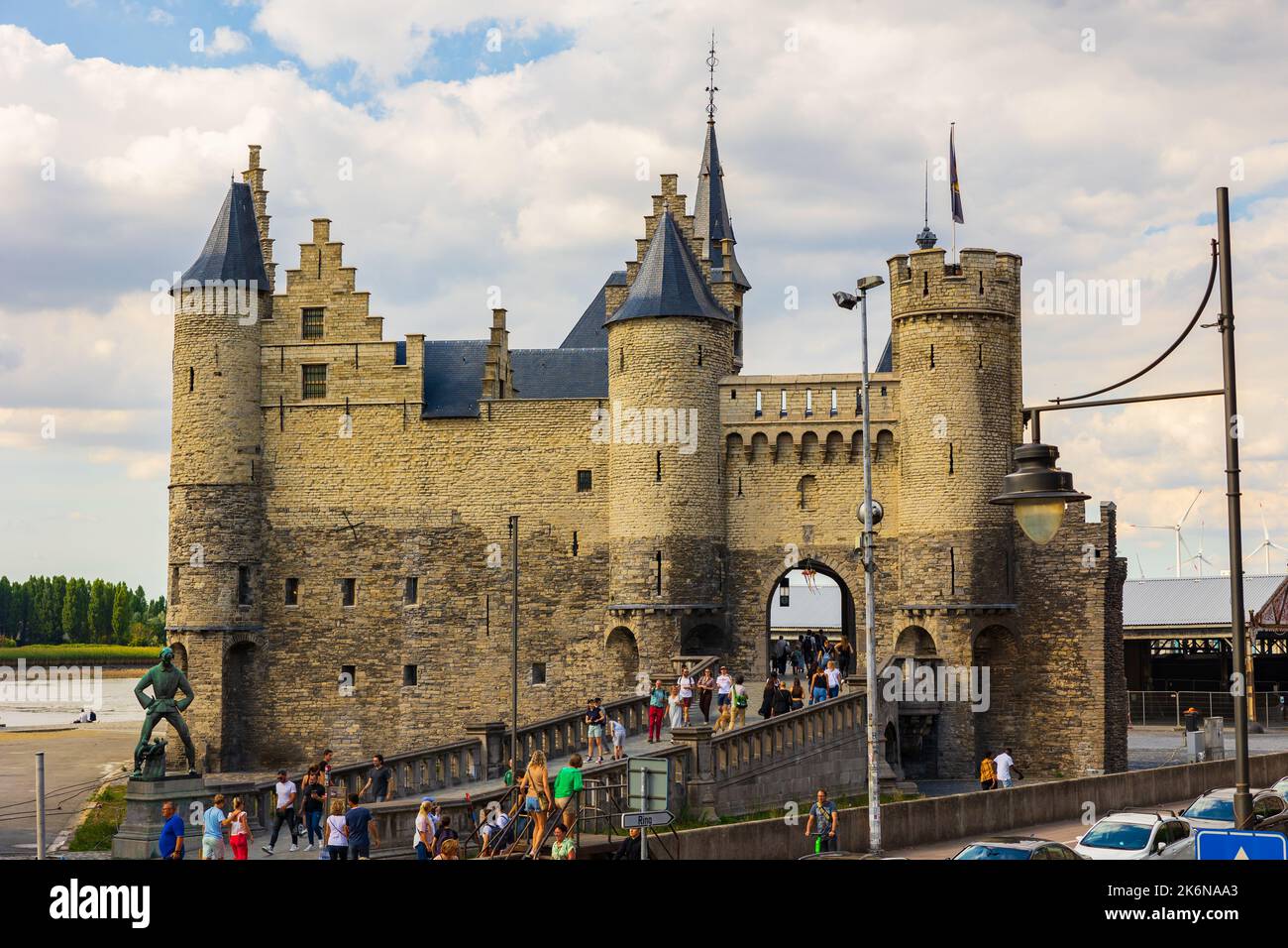 Het Steen medieval fortress at Antwerp, Belgium Stock Photo - Alamy