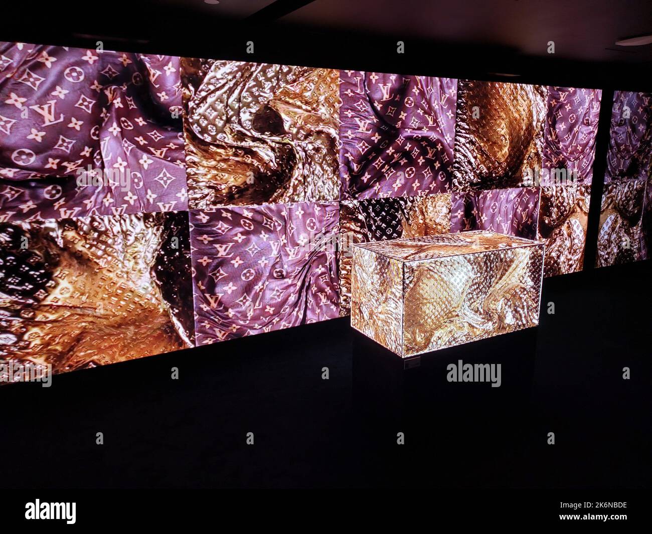 New York, USA. 14th Oct, 2022. Louis Vuitton's global traveling ...