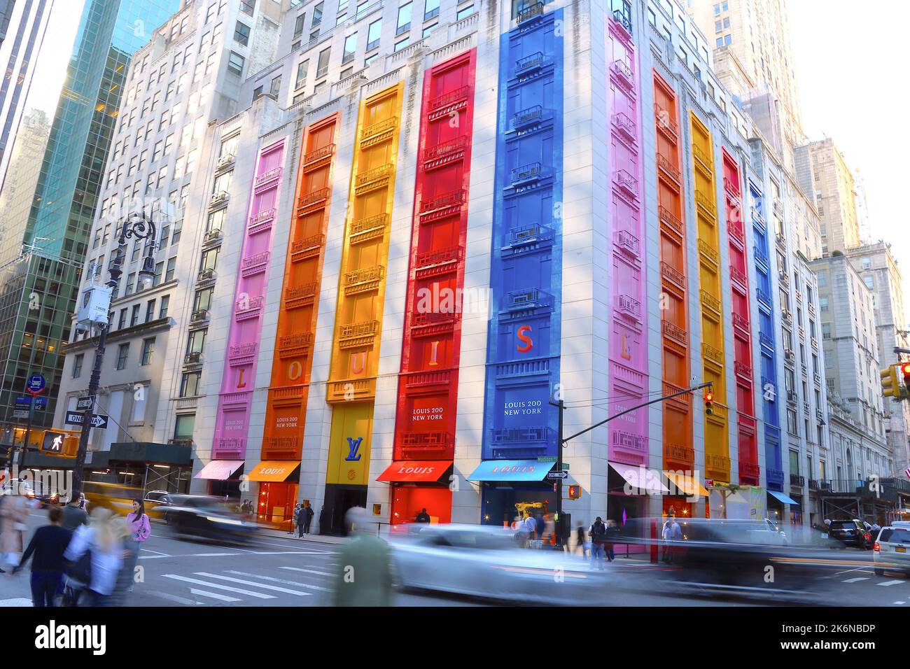 New York, USA. 14th Oct, 2022. Louis Vuitton's global traveling ...
