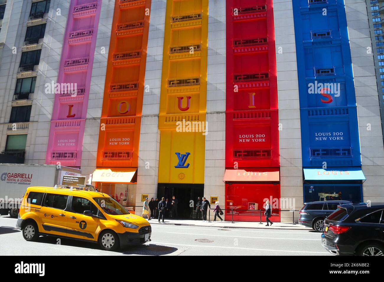 New York, USA. 14th Oct, 2022. Louis Vuitton's global traveling ...