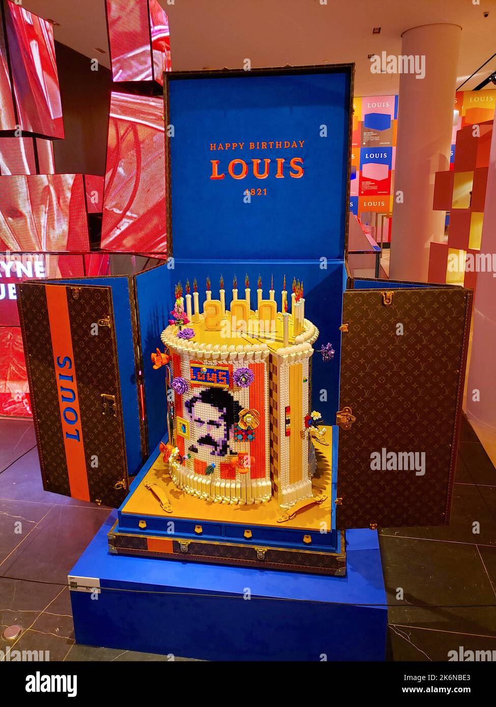 New York, USA. 14th Oct, 2022. Louis Vuitton's global traveling ...