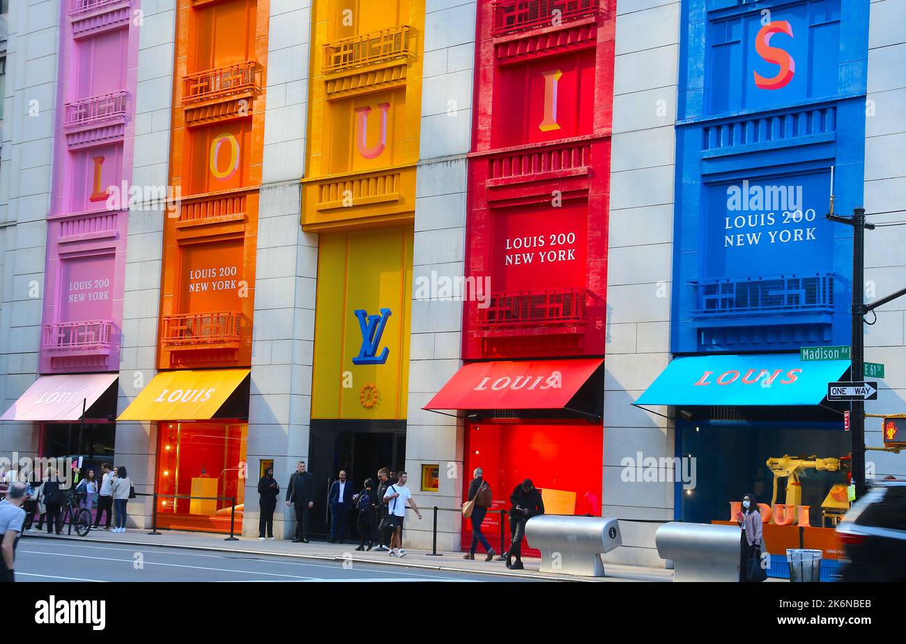 New York, USA. 14th Oct, 2022. Louis Vuitton's global traveling ...