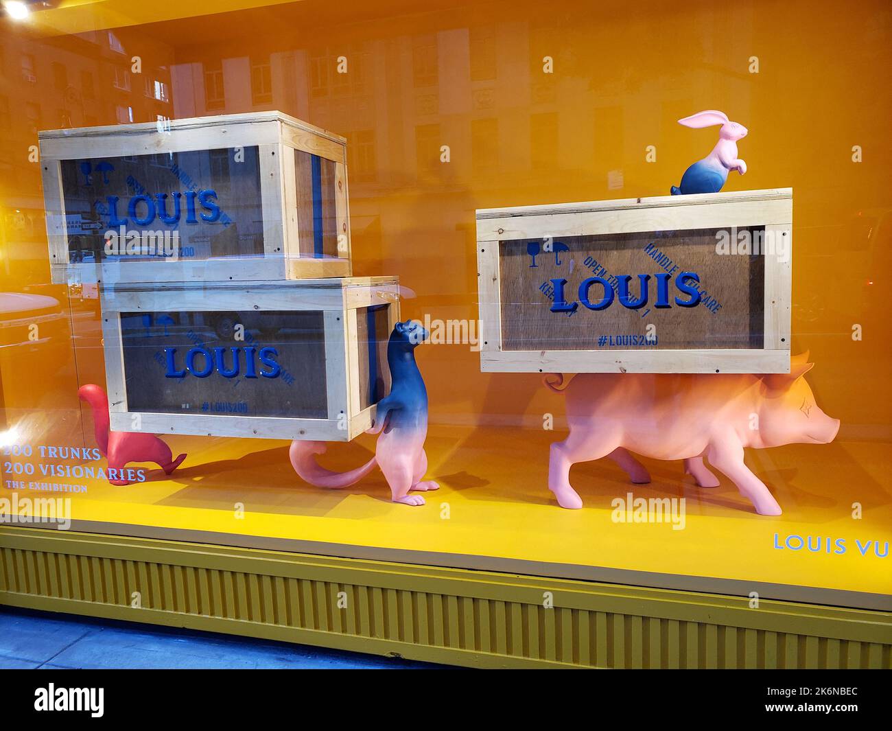 New York, USA. 14th Oct, 2022. Louis Vuitton's global traveling ...