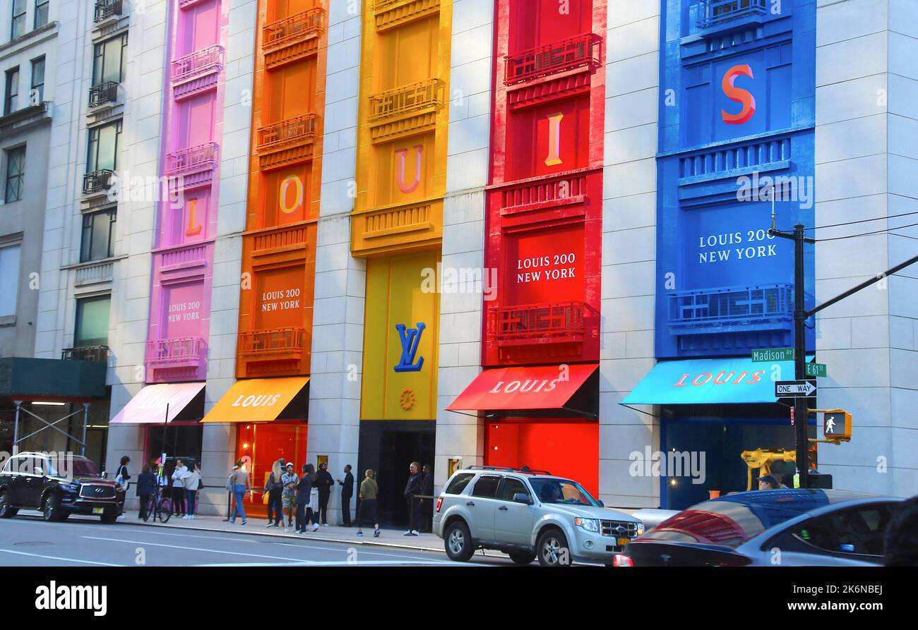 New York, USA. 14th Oct, 2022. Louis Vuitton's global traveling ...