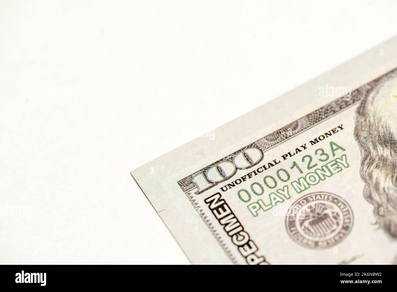 US dollar paper currency on white background Stock Photo - Alamy