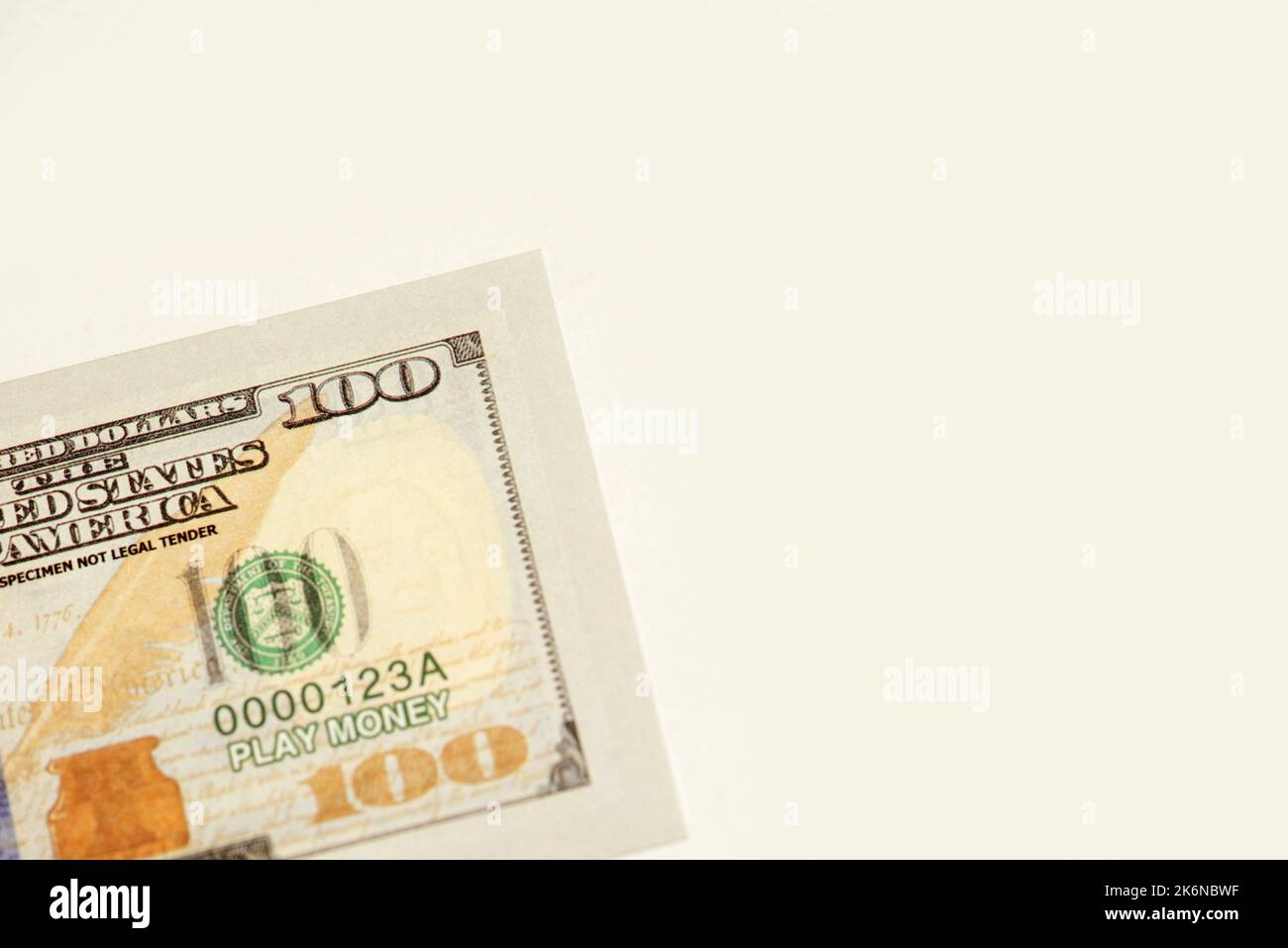 US dollar paper currency on white background Stock Photo - Alamy