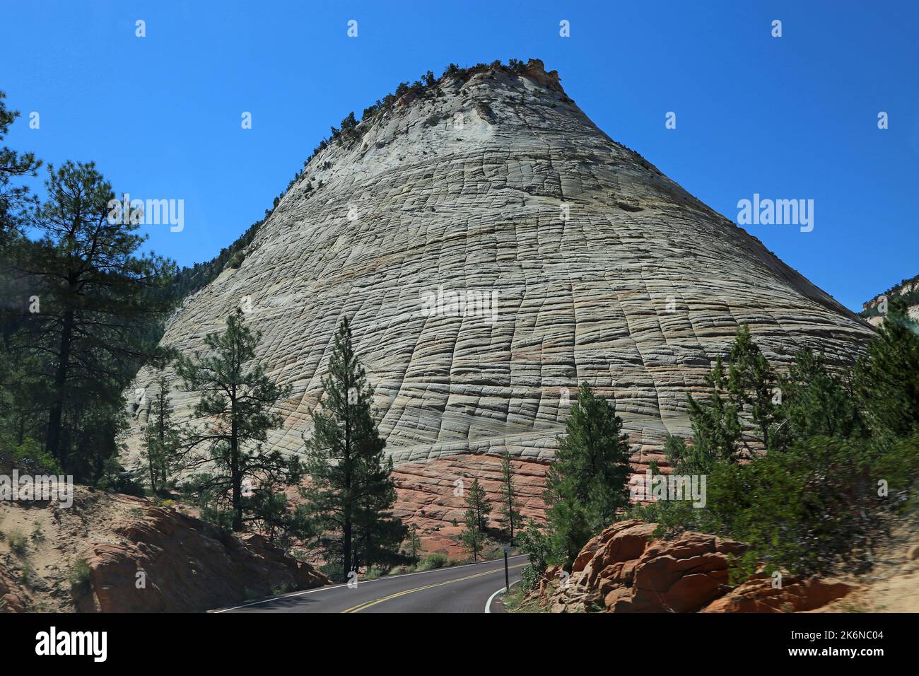 The Checkerboard Mesa - Zion National Park, Utah Stock Photo - Alamy