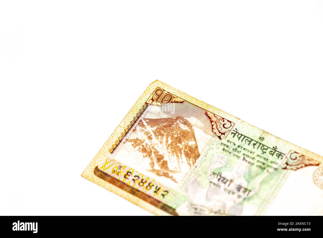 Nepali currency isolated on white background Stock Photo - Alamy