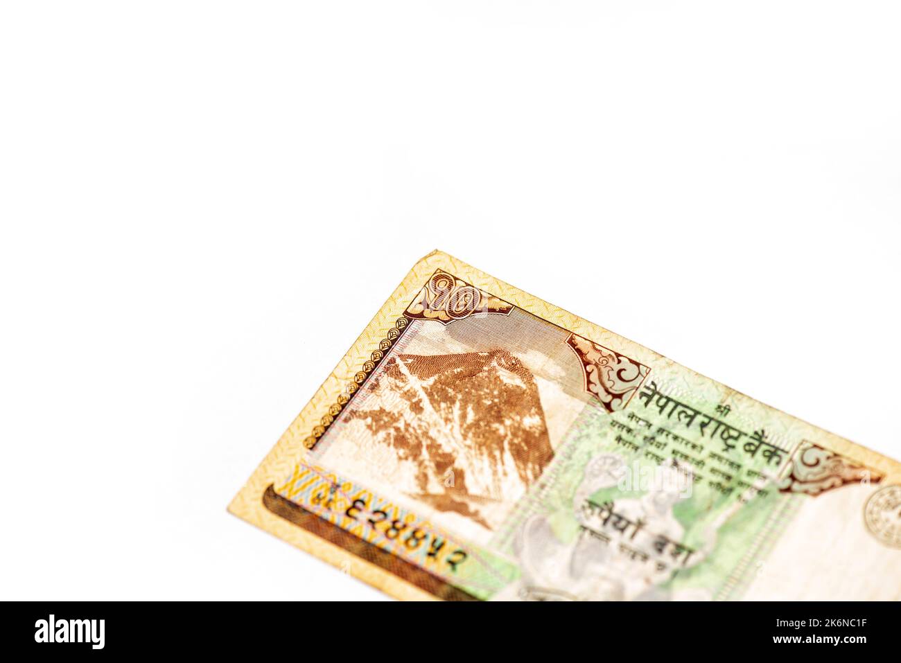 Nepali currency isolated on white background Stock Photo - Alamy