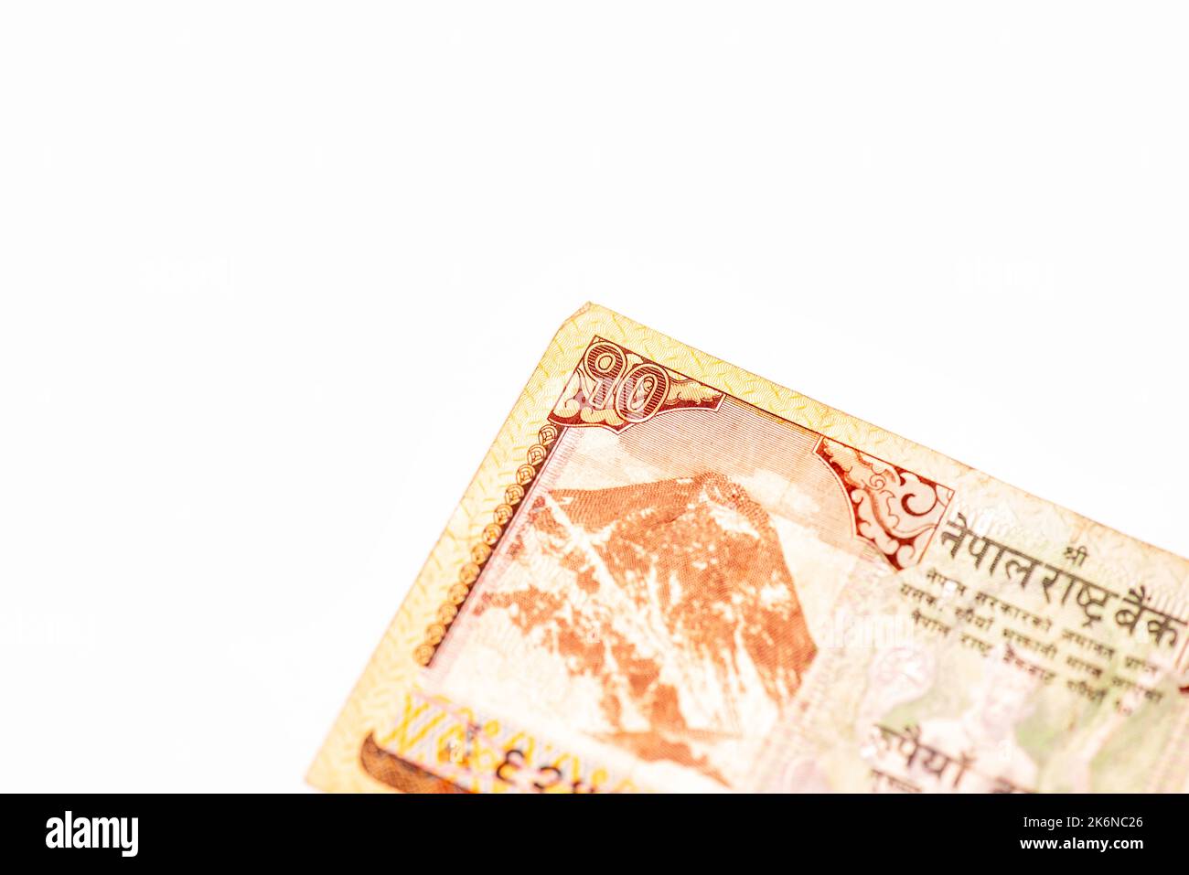 Nepali currency isolated on white background Stock Photo - Alamy