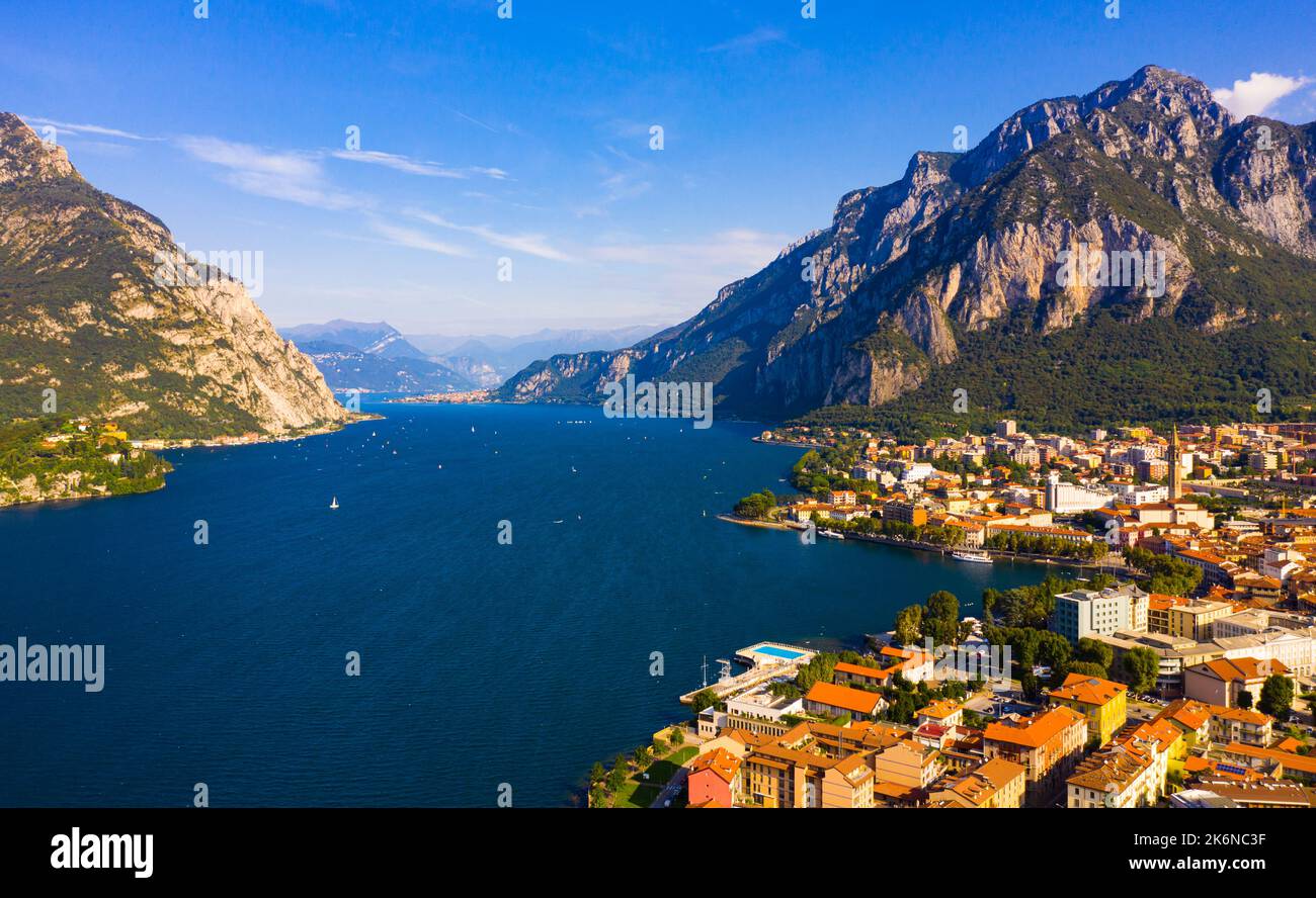Cityscape of Italian Lecco Stock Photo - Alamy