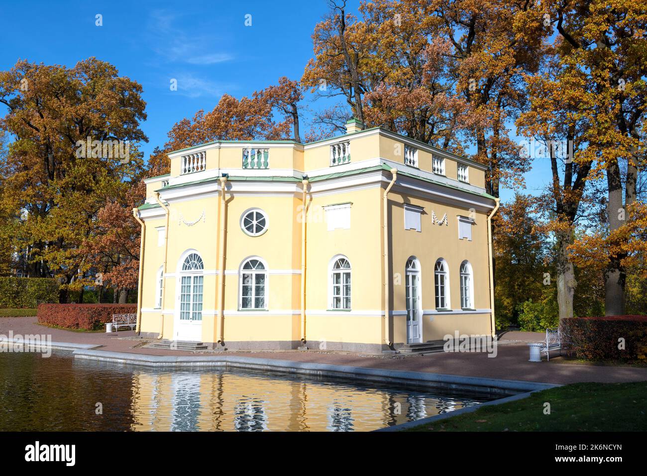 PUSHKIN, RUSSIA - OCTOBER 11, 2022: Pavilion of Upper Bath (bath ...