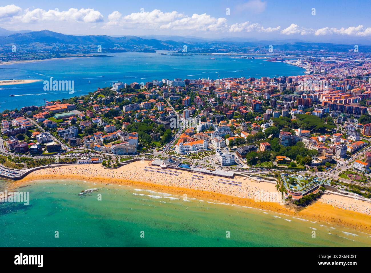 Santander city beach aerial hi-res stock photography and images - Alamy