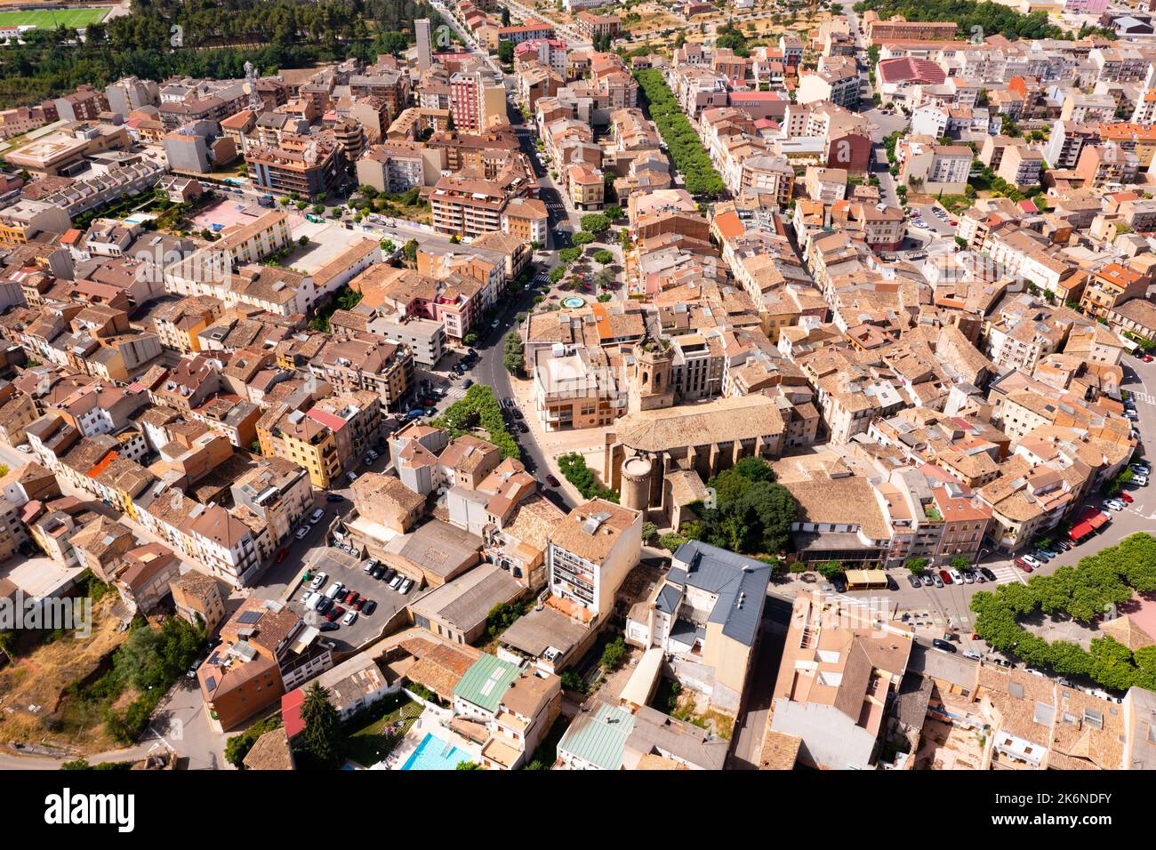Aerial photo of Tremp, province of Lleida, Spain Stock Photo - Alamy