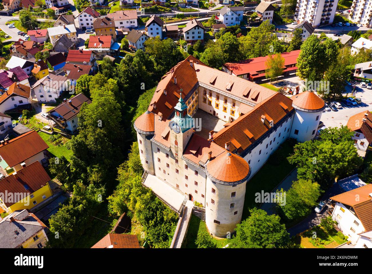 Gewerkenegg Castle, Idrija Stock Photo - Alamy
