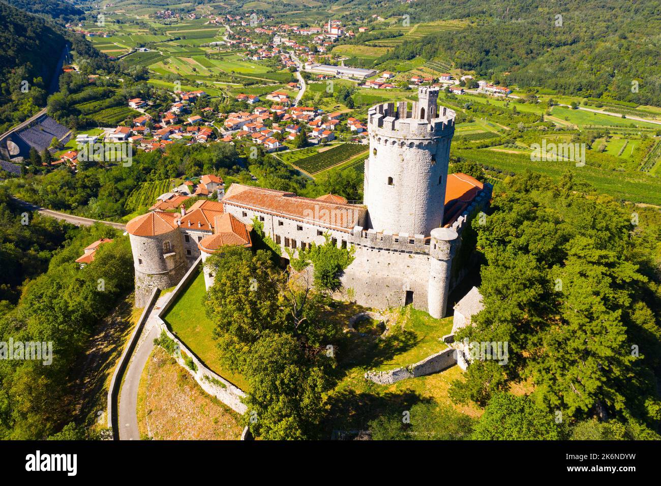 Castle Branik. Nova Gorica Stock Photo - Alamy