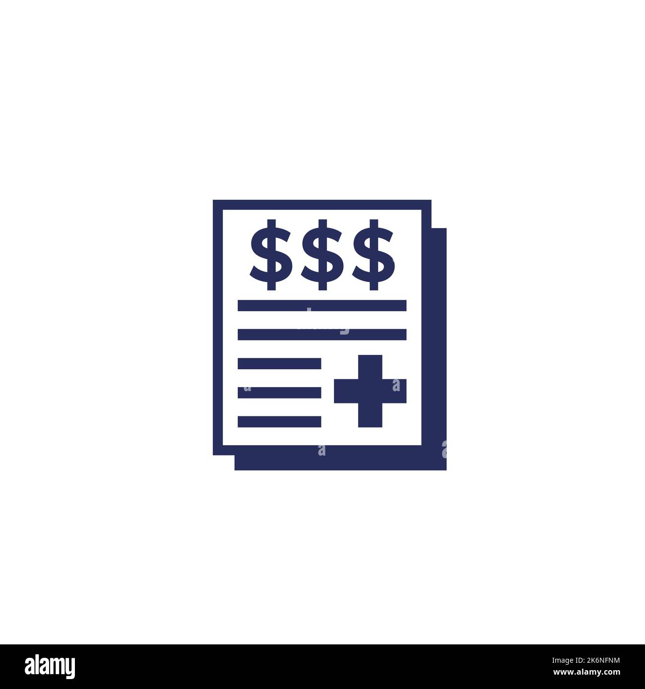 Medical bill invoice Stock Vector Images - Alamy