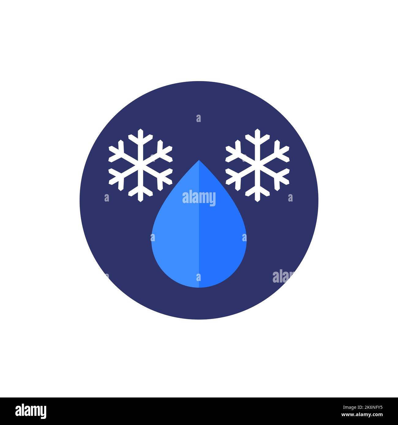 coolant drop icon, flat vector Stock Vector Image & Art - Alamy