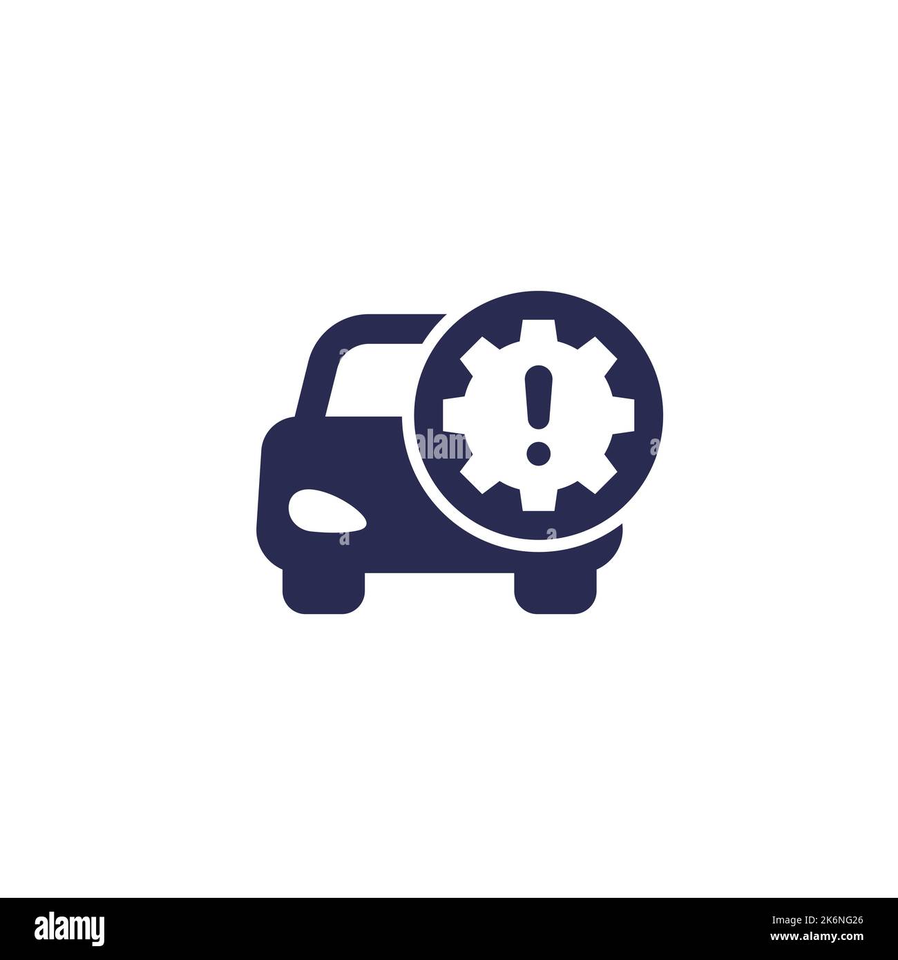 car engine error icon on white Stock Vector Image & Art - Alamy
