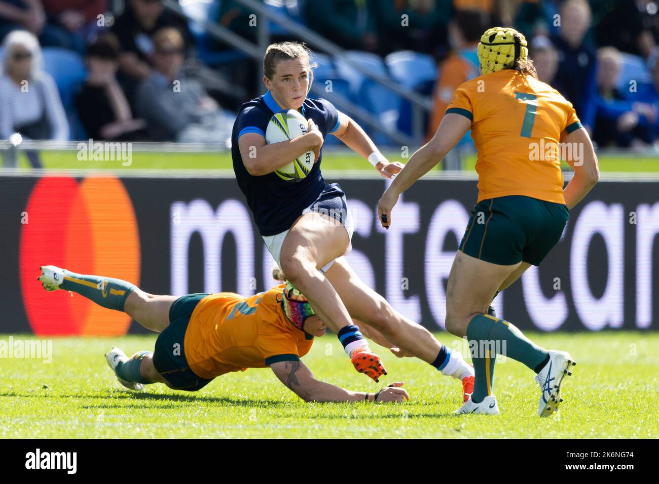 Scotland's Emma Orr in action during the Women's Rugby World Cup pool A ...