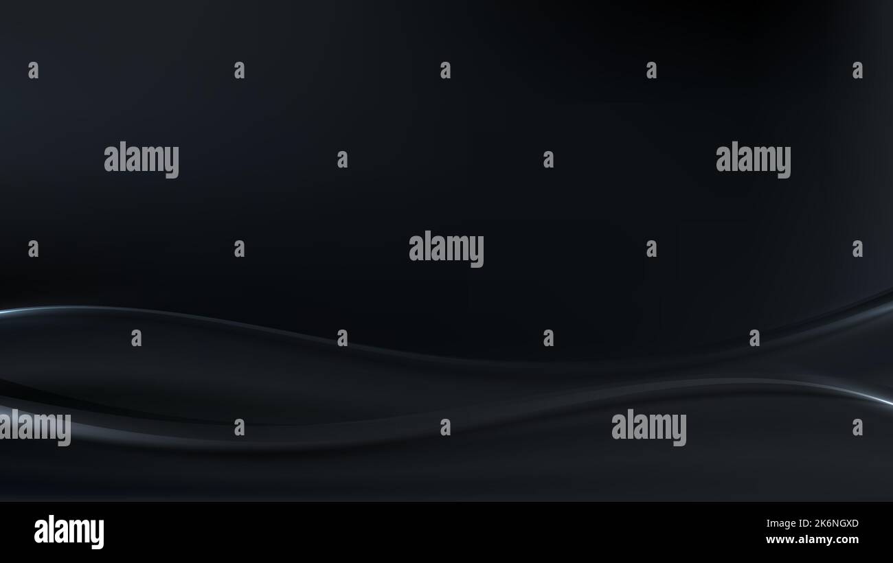 Abstract black shiny silk satin fabric beautiful background and texture ...