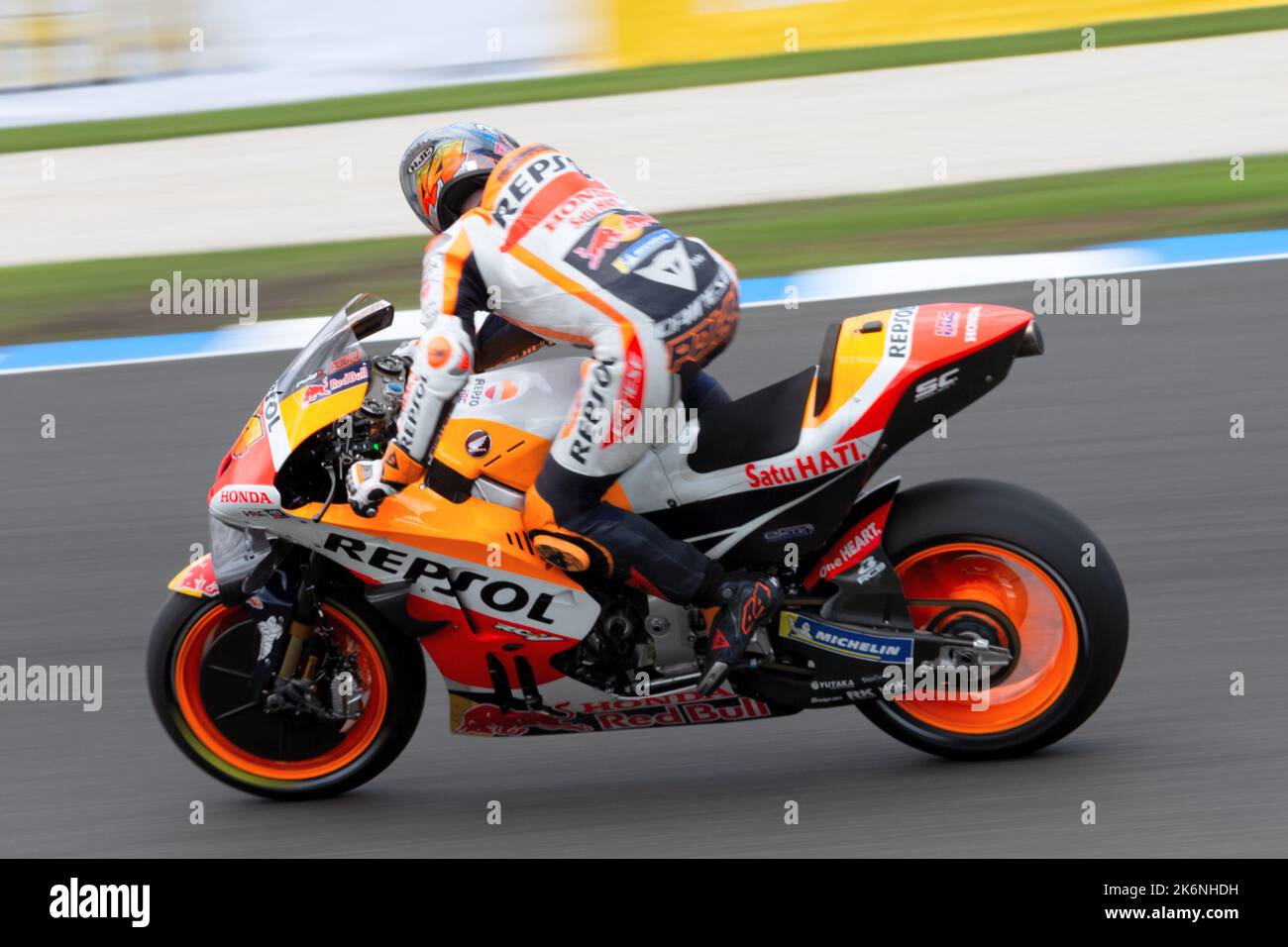 Phillip Island, Australia, 15 October, 2022. Pol Espargaro of Spain on the Repsol Honda Team ...