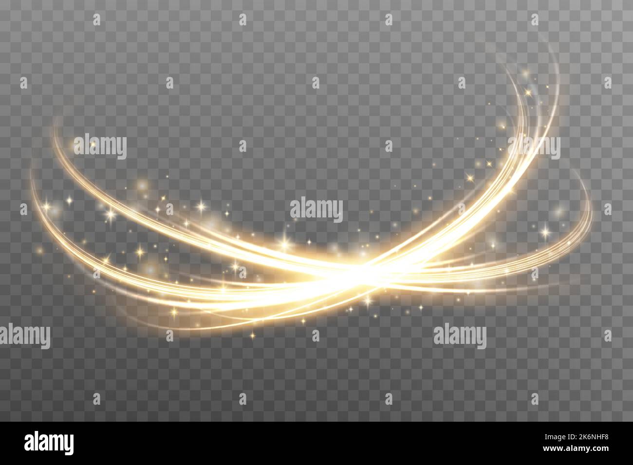 Luminous white lines of speed. Light glowing effect. Abstract motion ...