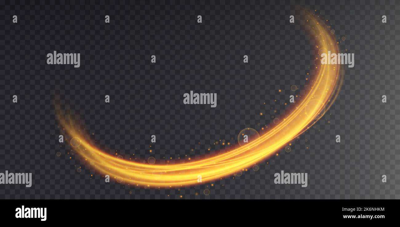 Luminous white lines of speed. Light glowing effect. Abstract motion lines. Light trail wave ...