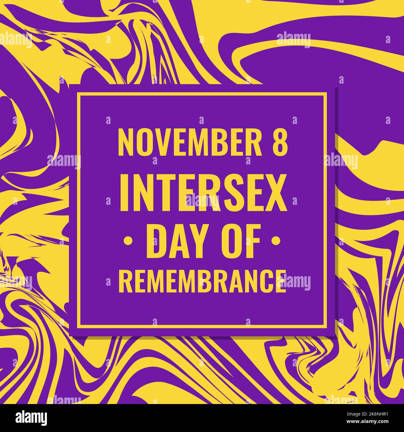 Intersex Day of Remembrance typography poster. LGBT community holiday ...