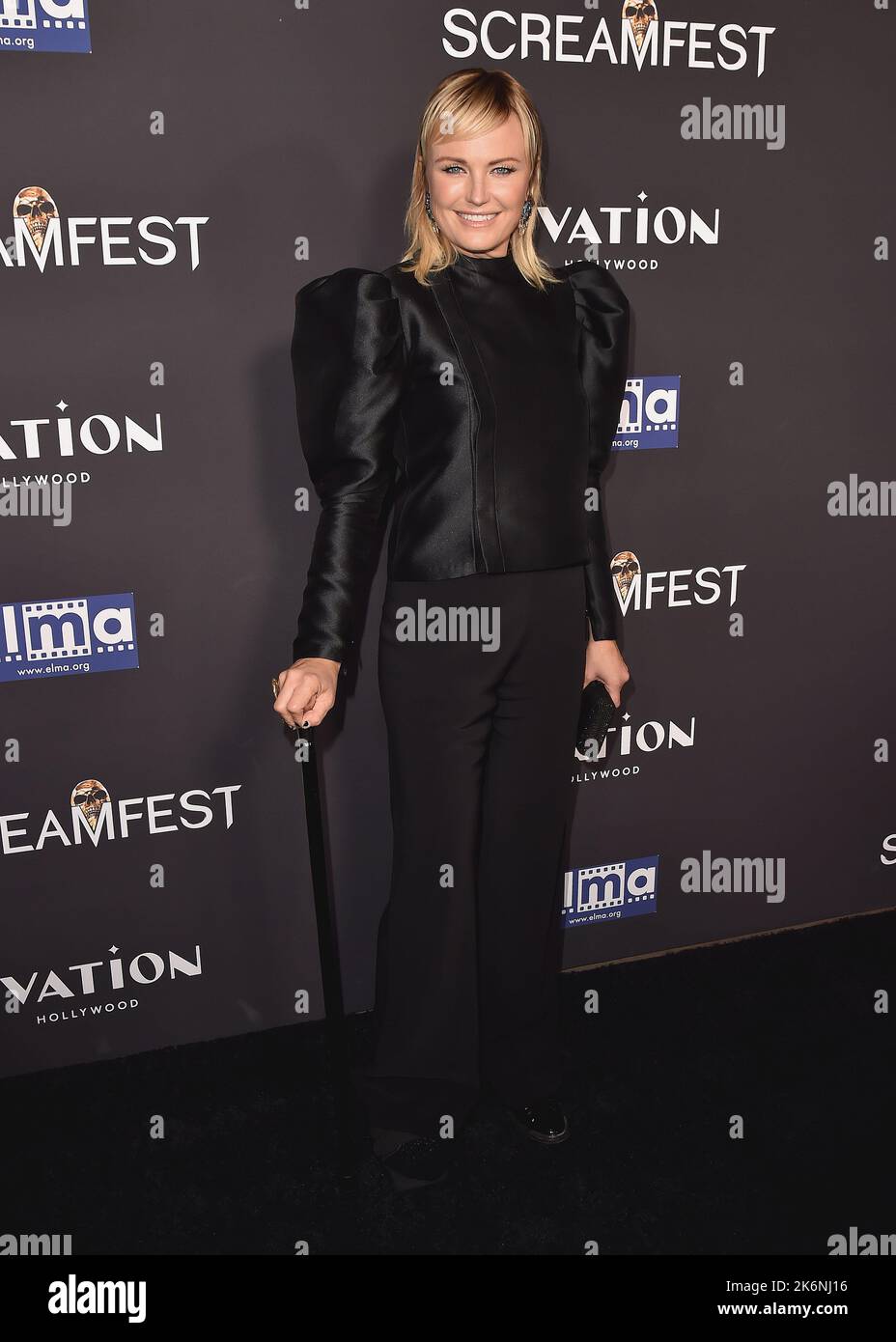 Los Angeles, USA. 14th Oct, 2022. Malin Akerman walking the red carpet ...