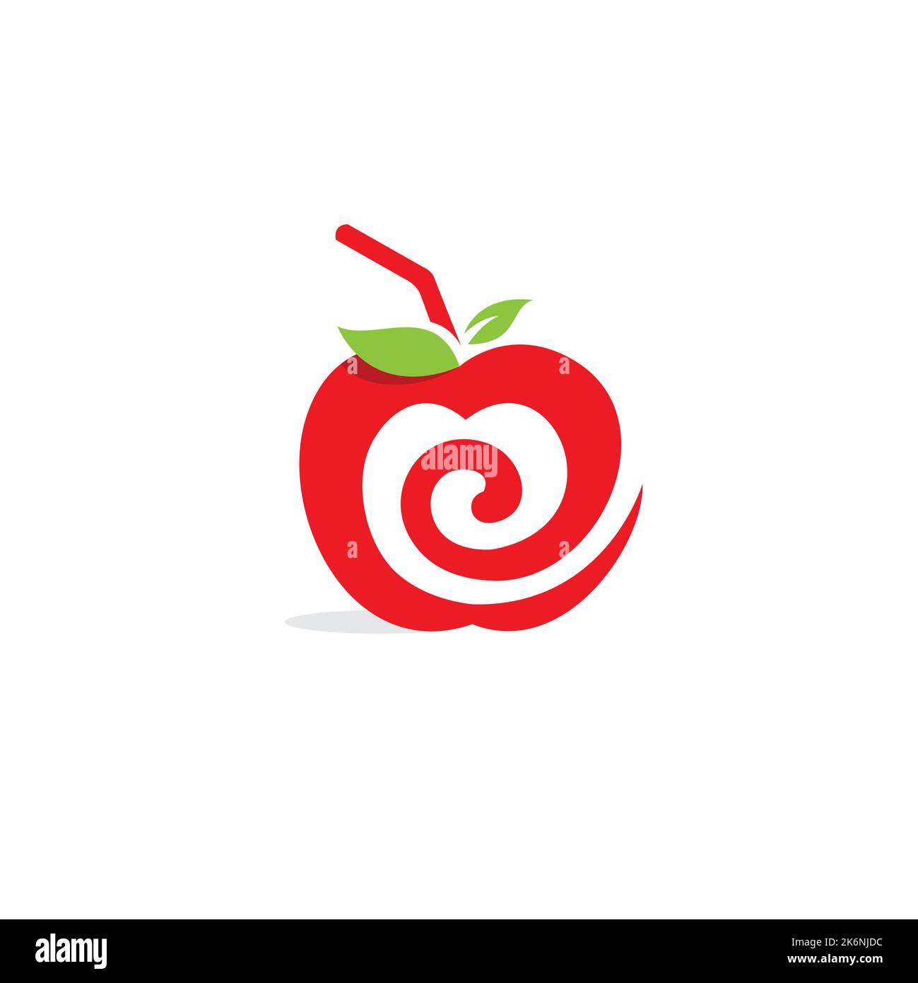 Apple Abstract Juice. suitable for food and drink logo design Stock ...