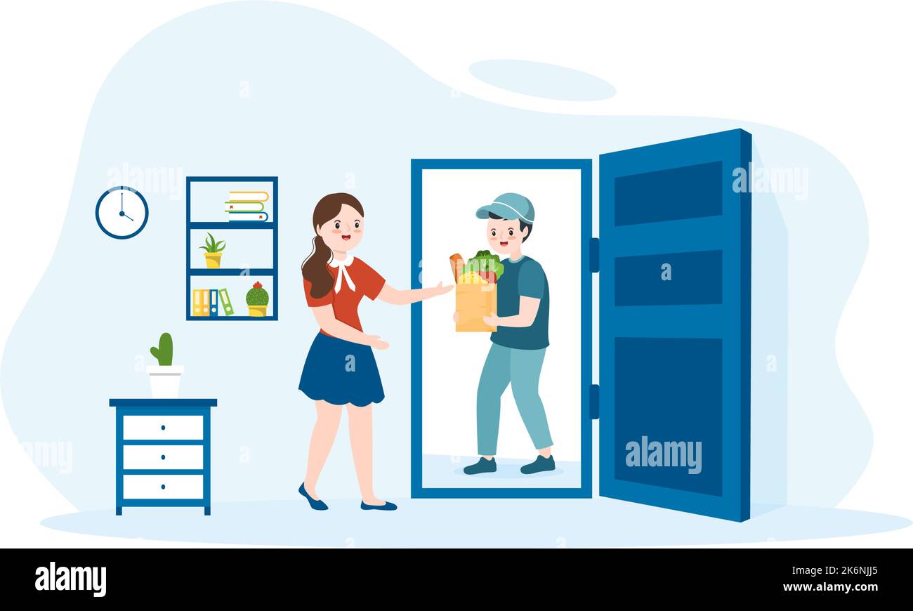 Online Grocery Store or Supermarket to Order Daily Necessities or Food ...