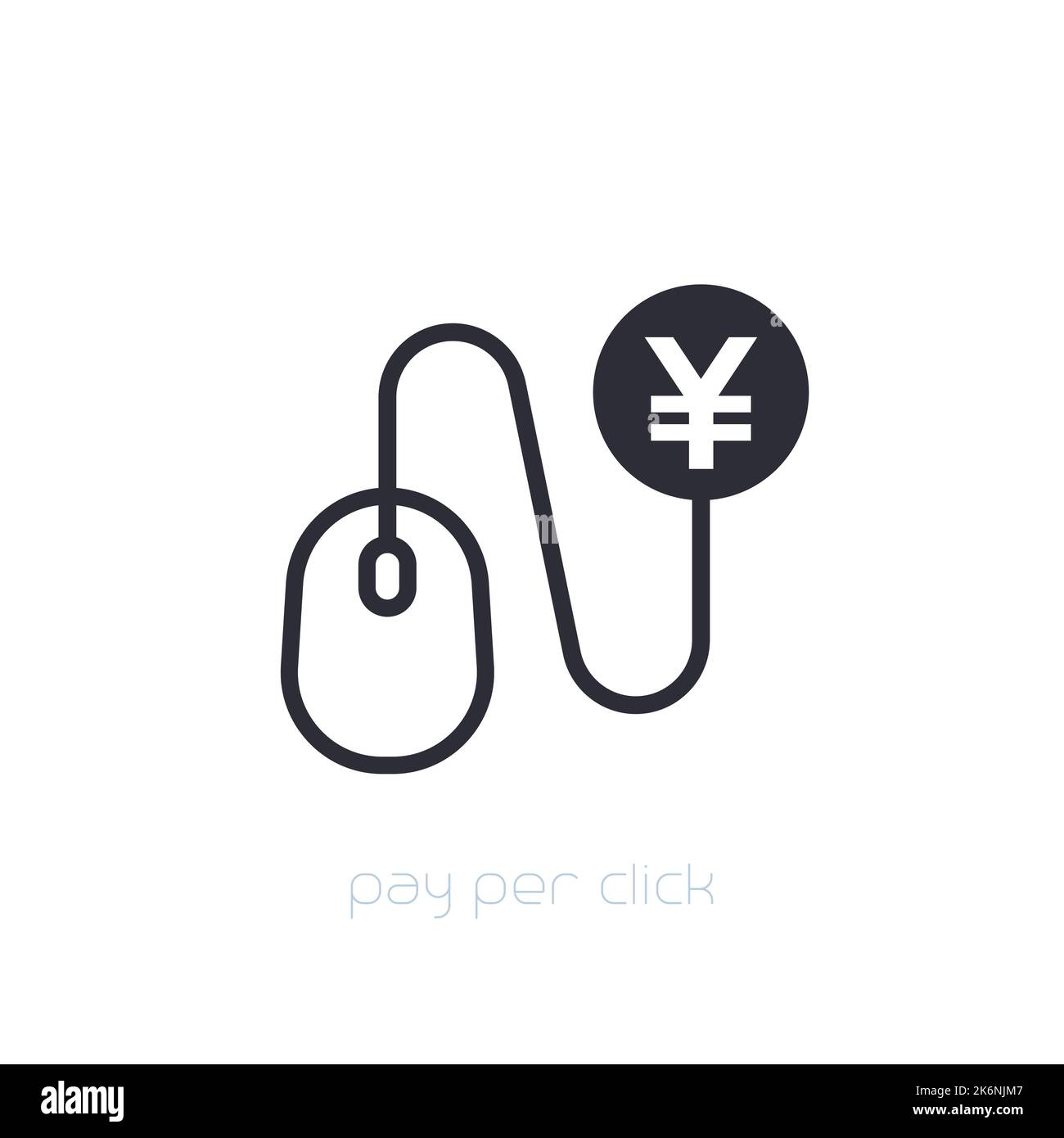 Pay per click outline Cut Out Stock Images & Pictures - Alamy