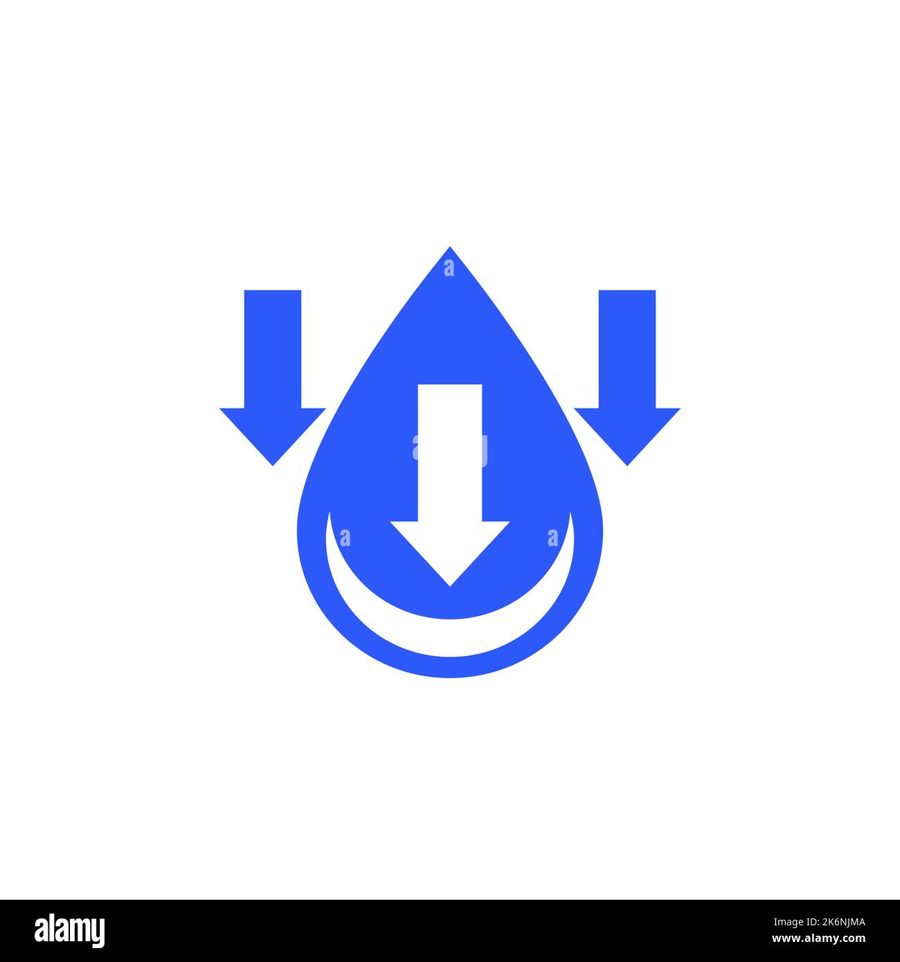 low water level icon with arrows, vector sign Stock Vector Image & Art ...