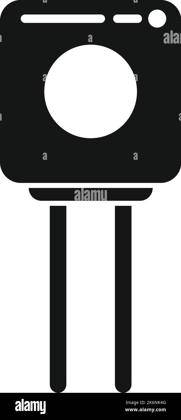 Technology resistor icon simple vector. Electric circuit. Computer ...