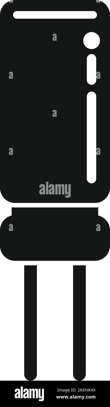 Central resistor icon simple vector. Electric circuit. Energy device ...