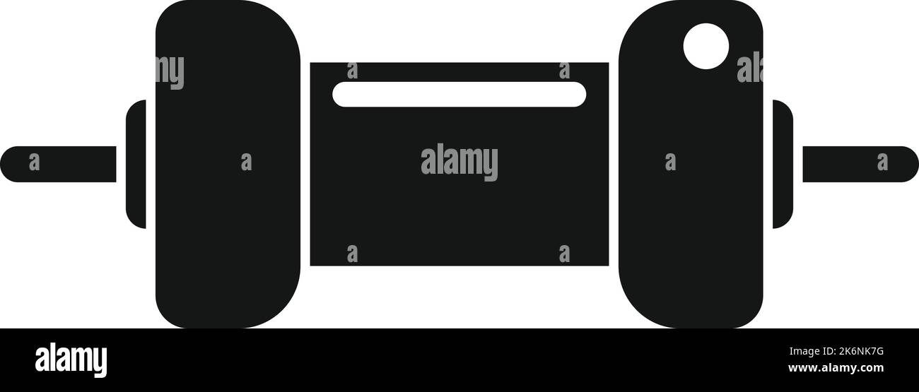 Computer resistor icon simple vector. Electrical circuit. Central ...
