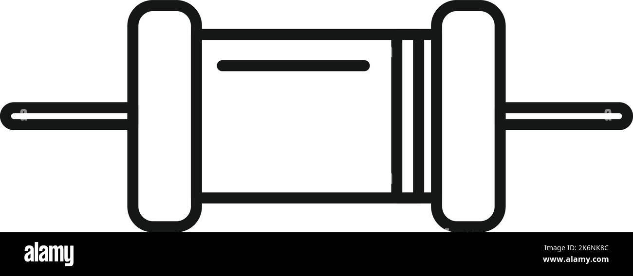 Capacitor icon outline vector. Electrical circuit. Chip central Stock Vector Image & Art - Alamy