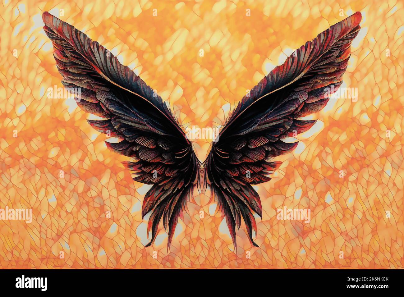 Beautiful multicolored bird feathers, and mosaic structure. digital ...