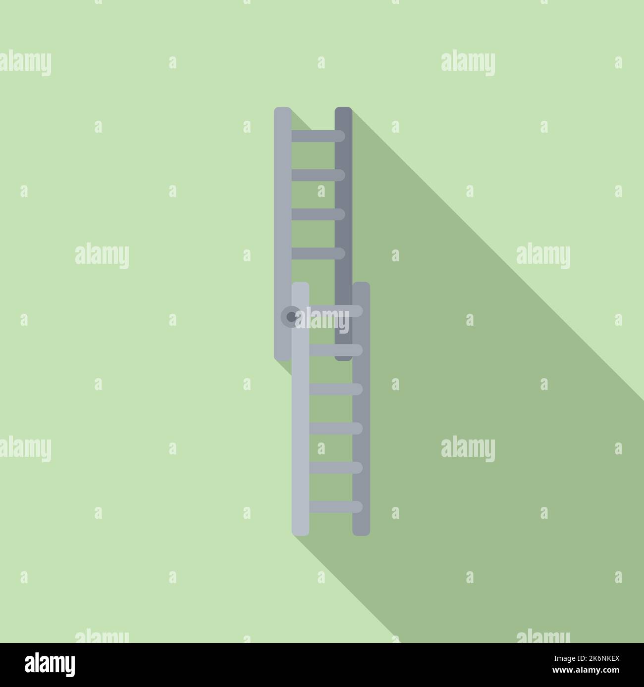 Stairway icon flat vector. Wood step. Shadow line Stock Vector Image ...