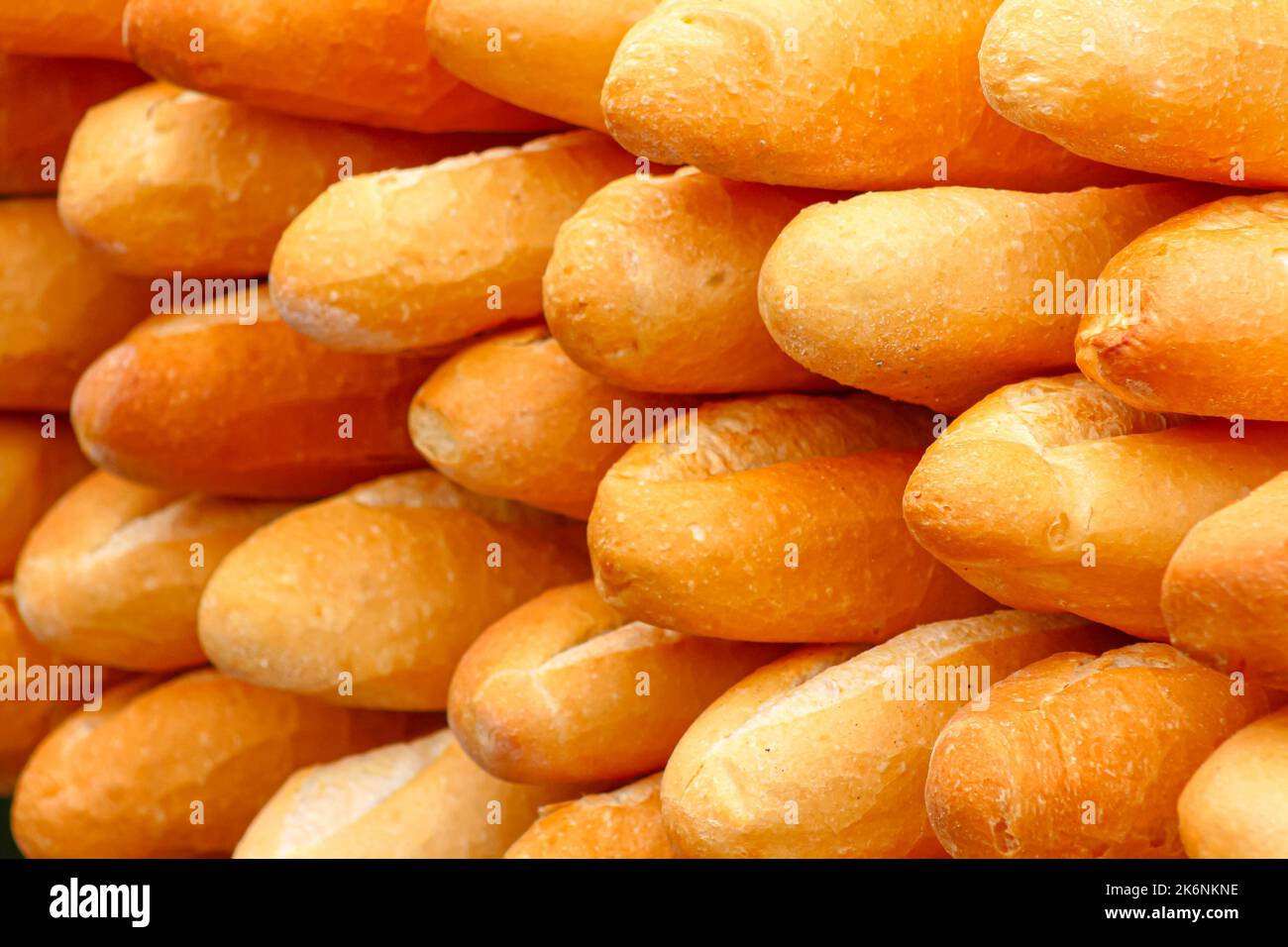 Banh mi bread baguettes for sale in Vietnam Stock Photo - Alamy