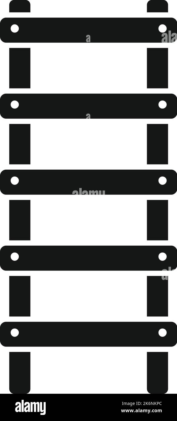 Worker ladder icon simple vector. Wood stand. Indoor stand Stock Vector ...