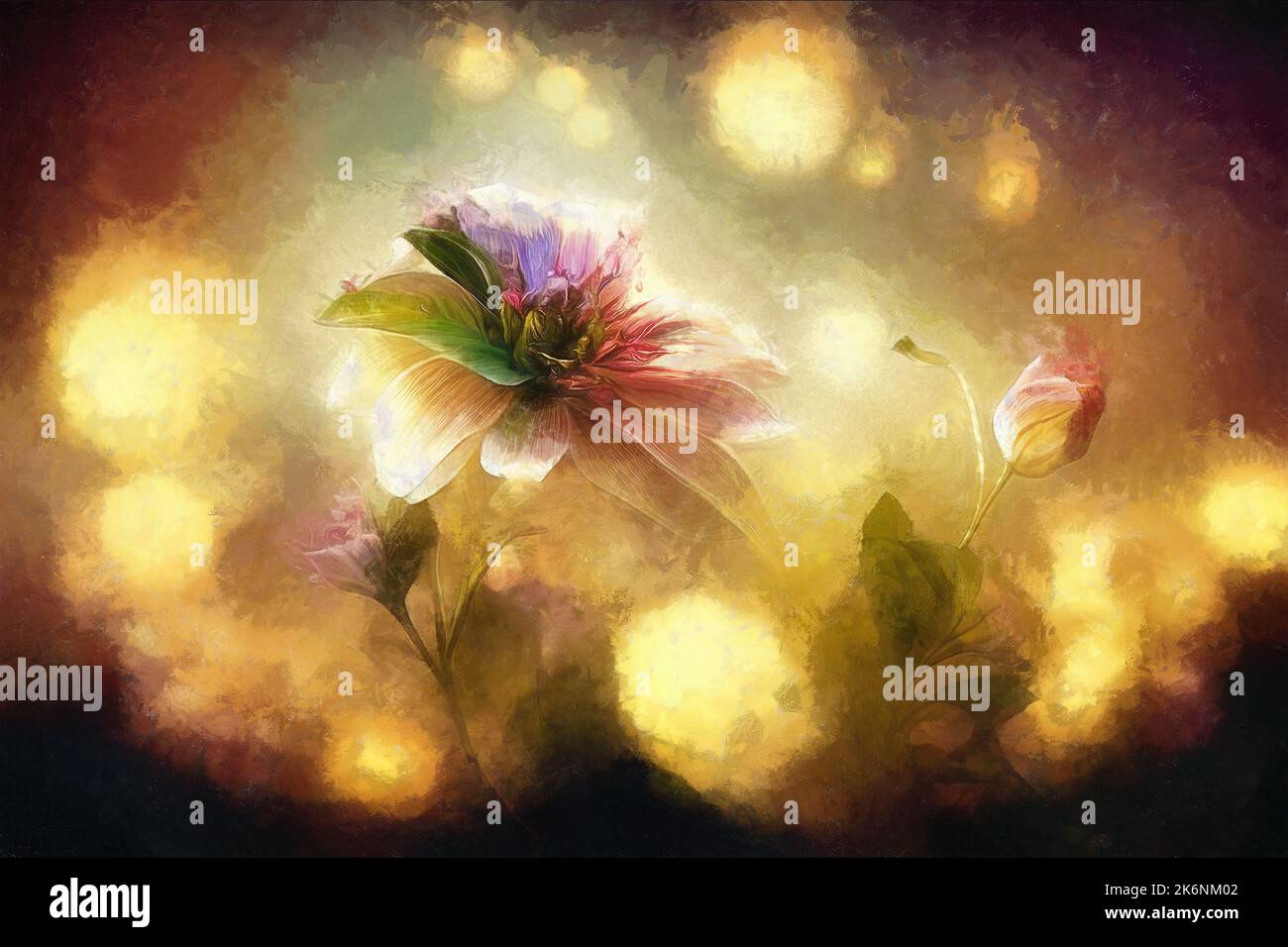 Beautiful background with flowers in light. Flower background Stock ...