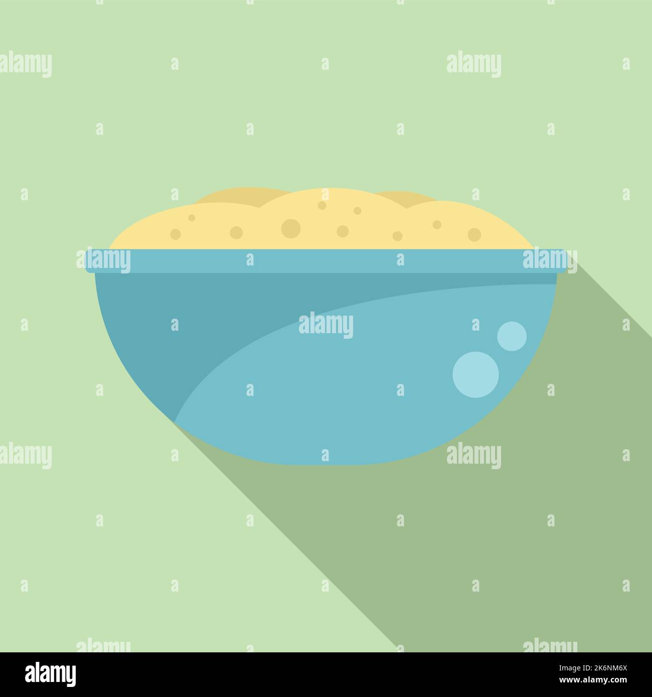 Boiled potato icon flat vector. Mash food. Spoon meal Stock Vector ...