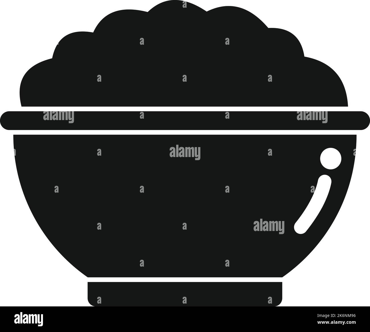 Mash potato meal icon simple vector. Dish food. Farm cooked Stock ...