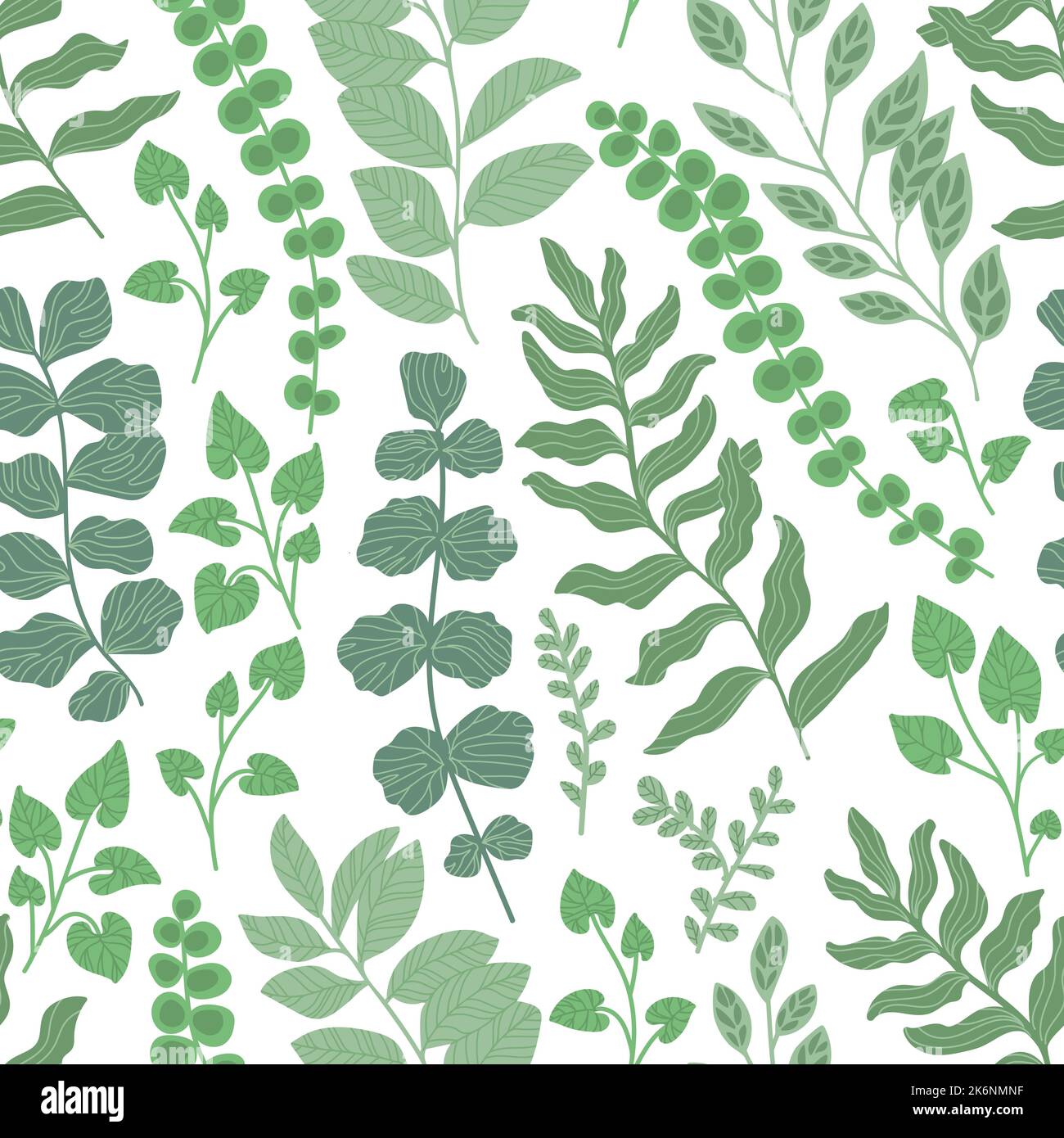 Vintage leaves vector background. Creative texture for fabric, textile ...