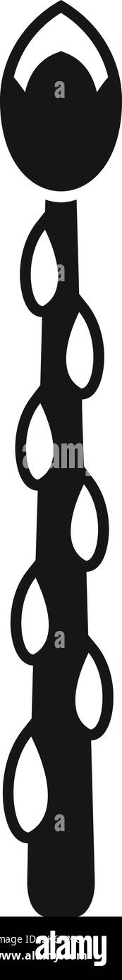 Raw asparagus icon simple vector. Plant bunch. Organic salad Stock ...