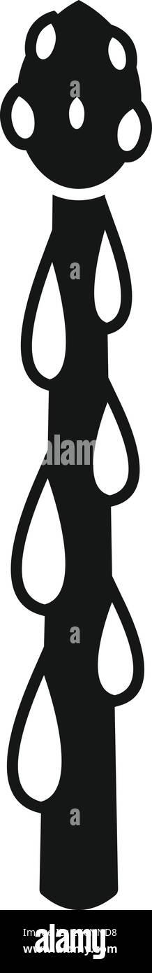 Spring asparagus icon simple vector. Vegetable plant. Organic raw Stock ...