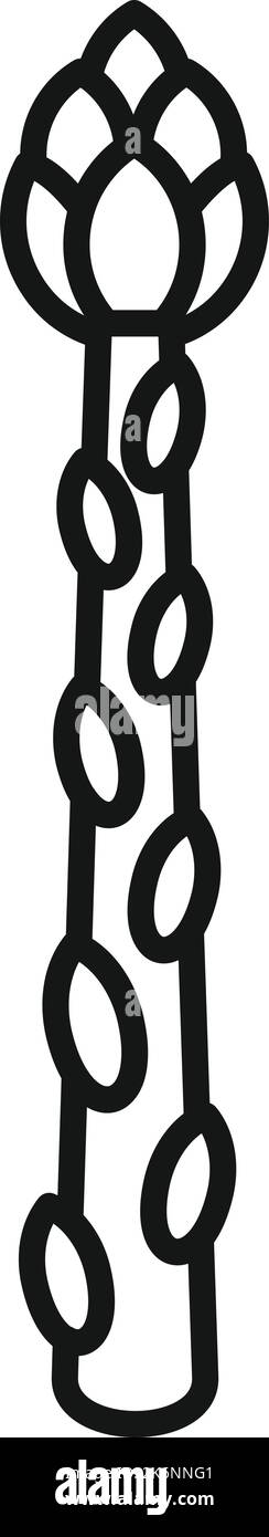 Spring asparagus icon outline vector. Vegetable plant. Organic raw ...